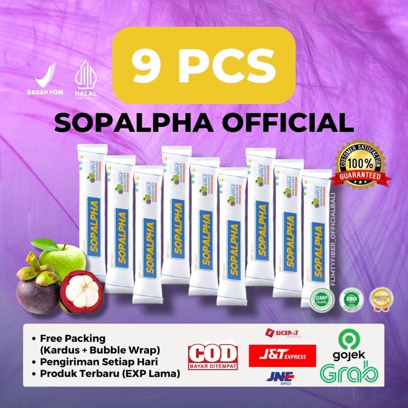 Jual SOPALPHA - Rasa Apel Manggis 9 Sachet | Shopee Indonesia