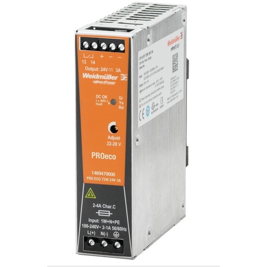 Jual Power Supply PRO ECO 72W 24V 3A Weidmuller 1469470000 | Shopee ...
