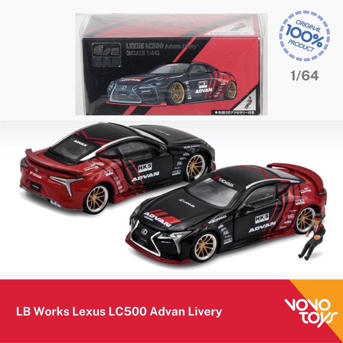 Jual Era Car Diecast 1/64 Lexus LC500 Advan Yokohama Livery w/ Figure ...