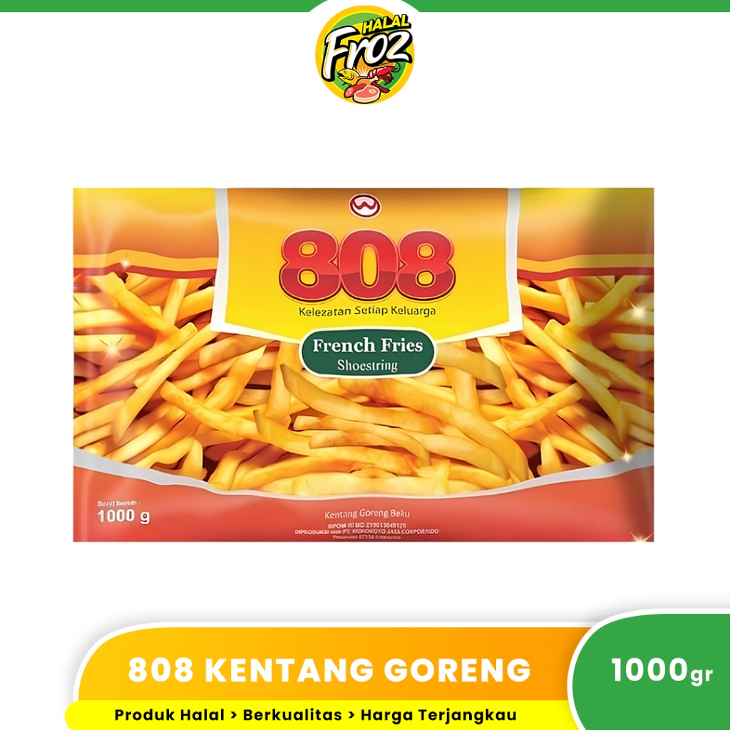 Jual Kentang Goreng Frozen Food Goldstar 808 French Fries Shoestring 1 Kg HFPRS | Shopee Indonesia