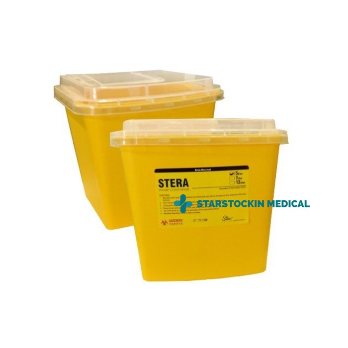 Jual Tempat Sampah Limbah Medis Sharp Container 5 liter Stera | Shopee ...