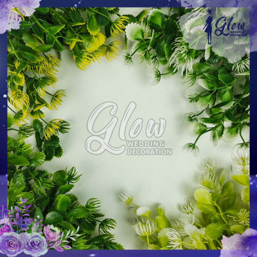 Jual Buce Mini Cabang 5 Artificial - Tanaman Rumput Ekaliptus Gerigi ...