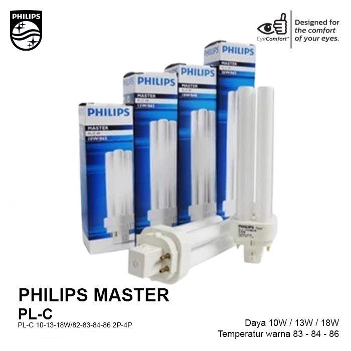 Jual Philips MASTER PL-C 18W/2P - PLC 2 Pin / Lampu Tusuk | Shopee Indonesia