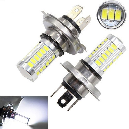 Jual Bohlam led lampu depan motor H4 vixion 33 mata LED putih super ...