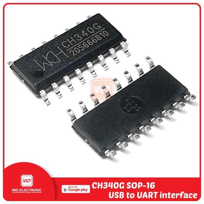 Jual CH340G CH340 SOP-16 ORIGINAL IC CH340G USB SERIAL TTL UART CO27 | Shopee Indonesia