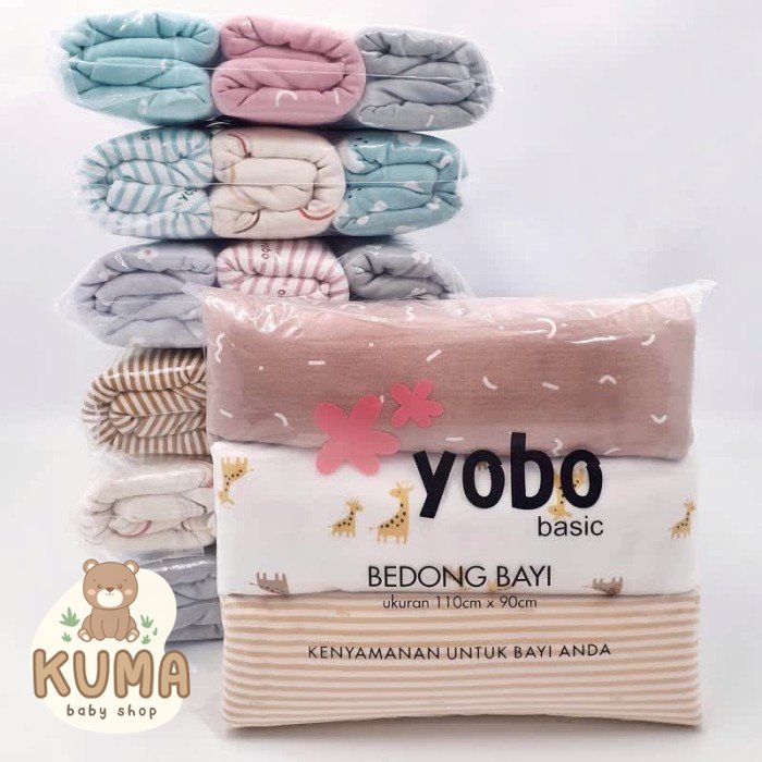 Jual MIXED PACK YOBO Baby Swaddle Wraps Set of 3 | BEDONG BAYI (PACK ...