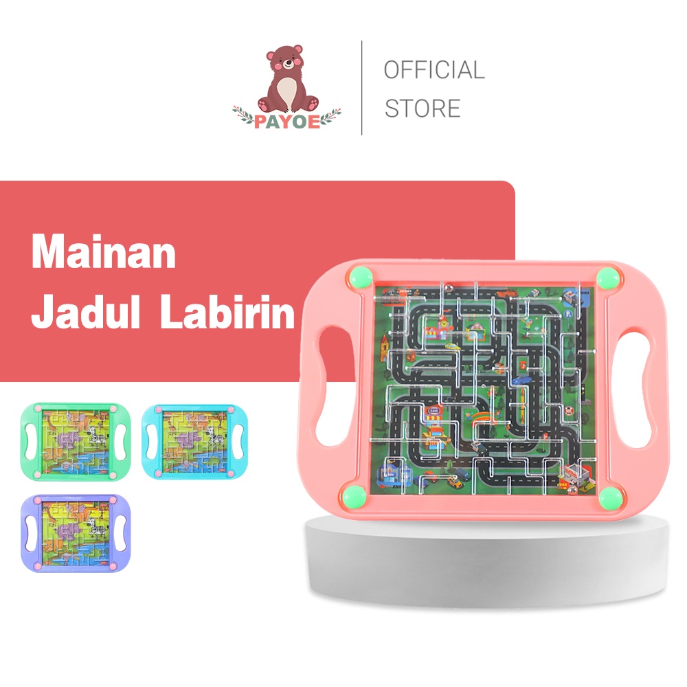 Jual PAYOE Mainan Jadul Labirin Bola Labirin Papan Keseimbangan Maze ...