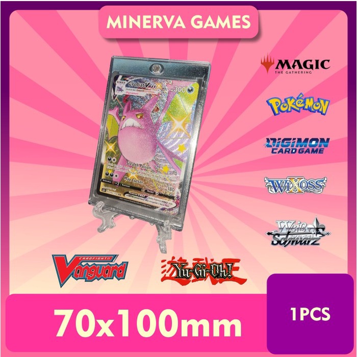 Jual One Touch Magnetic Acrylic Card Display Stand for Pokemon Digimon ...