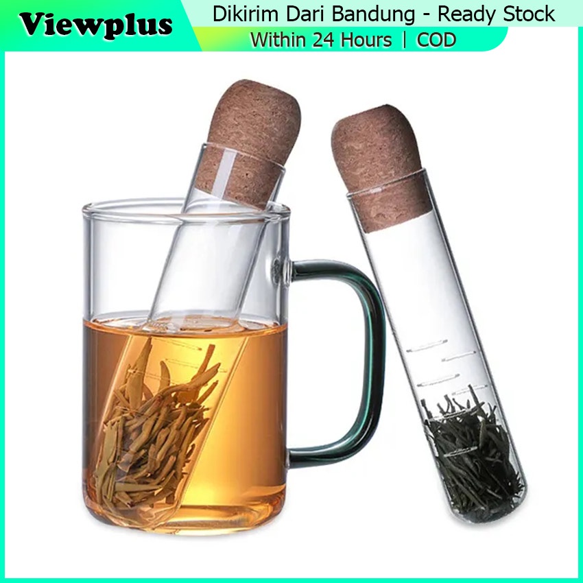 Jual Tea Tube Strainer Saringan Kaca Teh Infuser / Infuse Filter High ...