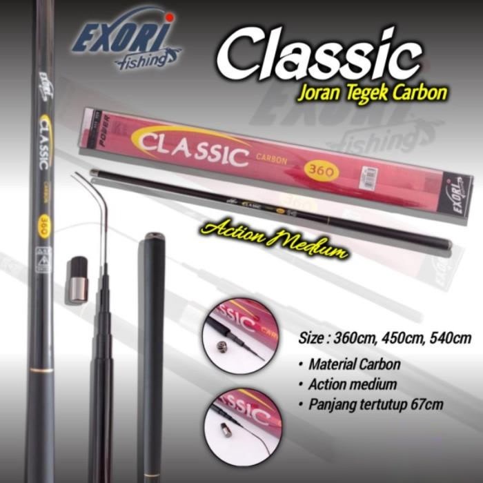 Jual Exori Power Clasik 300 360 450 Joran Tegek Ruas Panjang Bahan ...