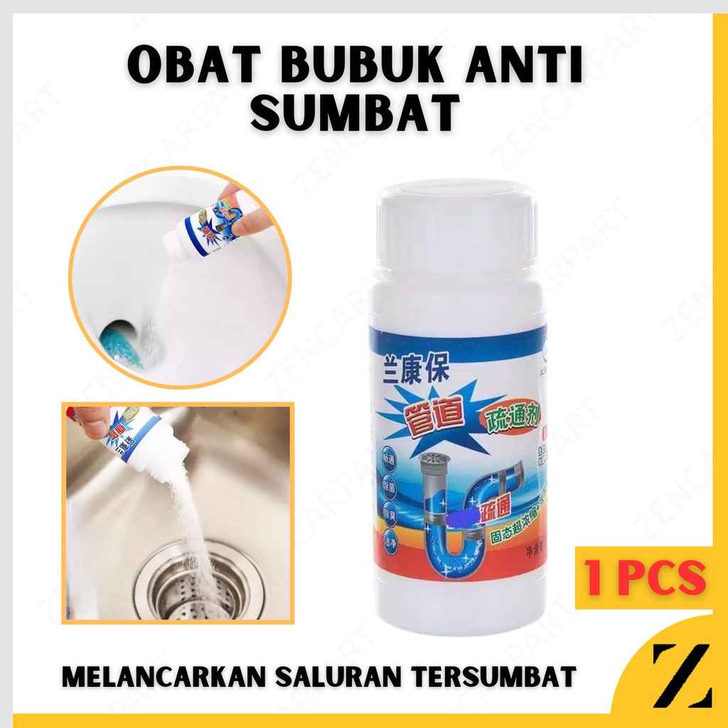 Jual Obat Bubuk Anti Sumbat Pelancar Pembersih Saluran Air Pipa Anti ...