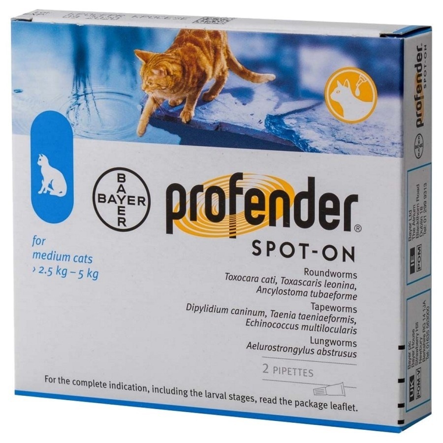 Jual Profender Spot-On 0,70ml For Medium Cats (1 Tube) - obat cacing ...