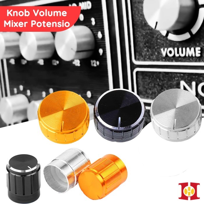Jual Knop Mixer Potensio Potensiometer Knob Tutup Potentiometer Putar Volume Adjust Besar Kecil ...