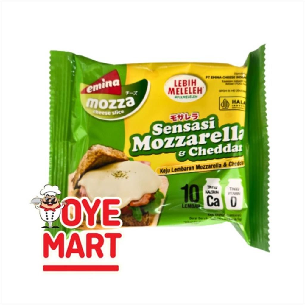 Jual EMINA MOZZARELLA & CHEDDAR SLICE ISI 10 150GR/KEJU MOZZARELLA ...