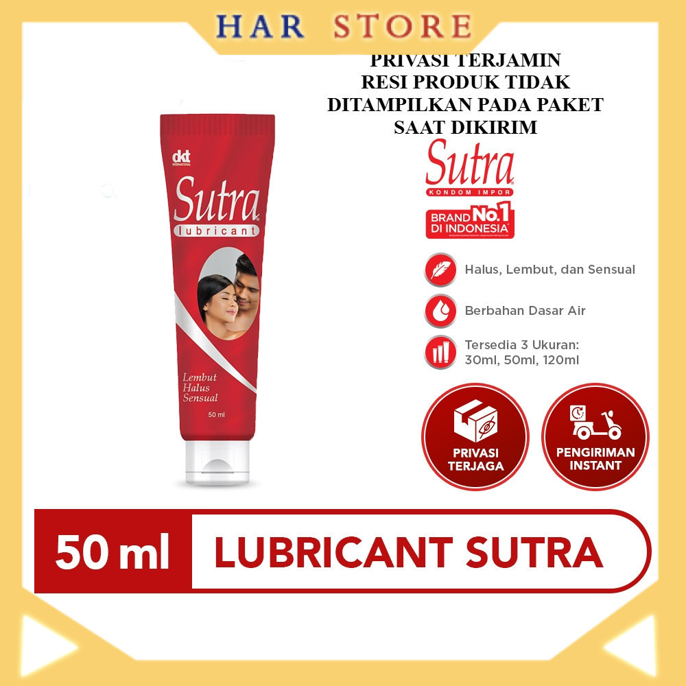 Jual Sutra Lubricant Sutra isi 50ml / Pelumas Lebih Licin Saat Main ...