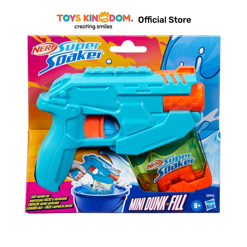 Jual Toys Kingdom Nerf Water Gun Super Soaker Mini Dunk Fill - Biru ...