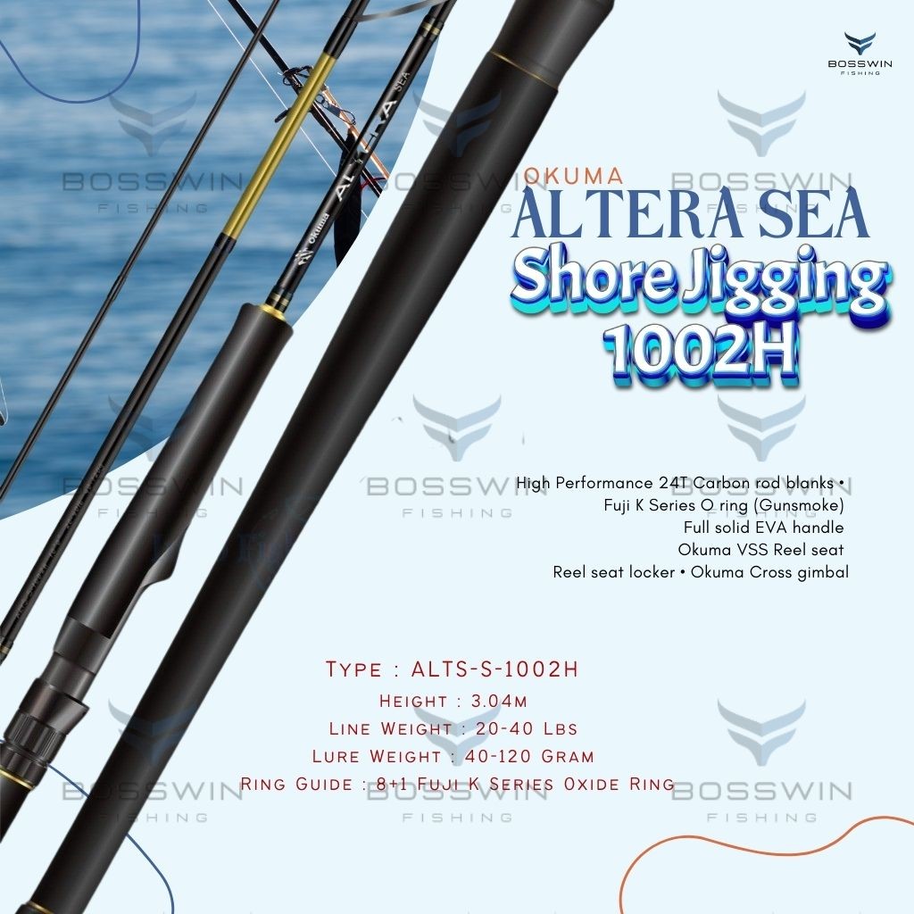 Jual Joran Pancing OKUMA Altera Sea Shore Jigging 1002H 20-40Lbs Stik ...