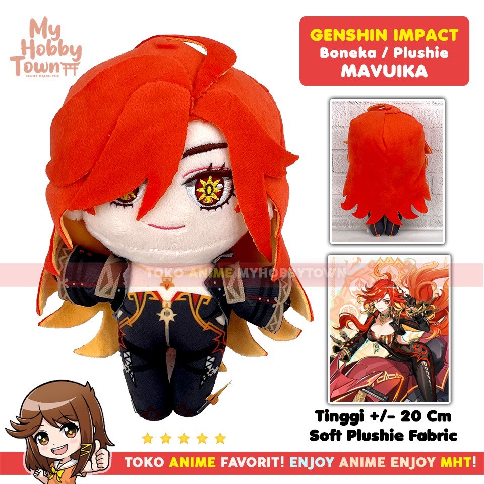 Jual Boneka Anime Game Karakter Genshin Impact Mavuika Plushie Doll ...
