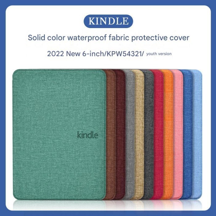 Jual Kindle 2024 Paperwhite Gen 12th & Basic Cover Case Denim Fabric ...