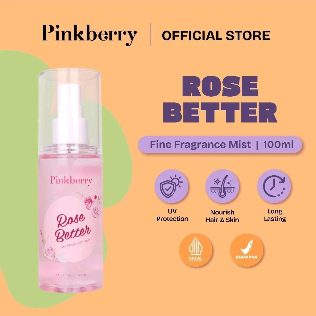 Jual PINKBERRY Hair & Body Mist Rose Better evening tea | Shopee Indonesia