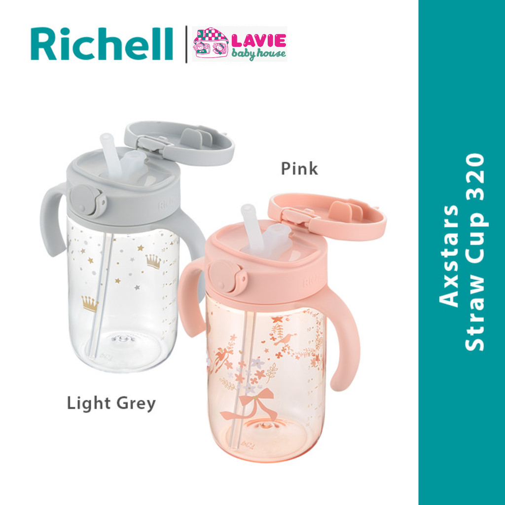 Jual RICHELL - Axstars Straw Cup 320 -Botol Minum | Shopee Indonesia