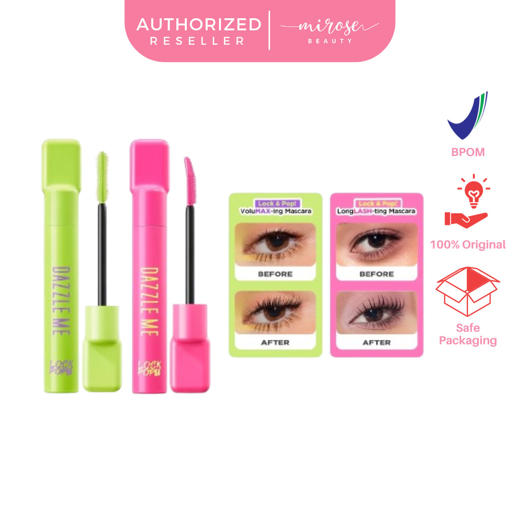 Jual [NEW LAUNCH] DAZZLE ME Lock & Pop! Duo Mascara Series VoluMAX-ing ...