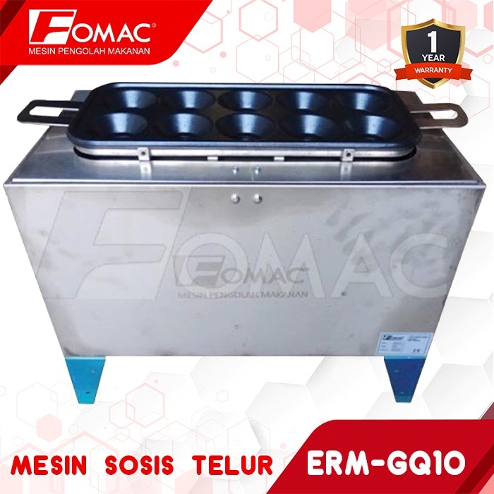 Jual Mesin Pembuat Sosis Telur Gas Egg Roll ERM-GQ10 FOMAC Sostel Maker 10 Lubang | Shopee Indonesia