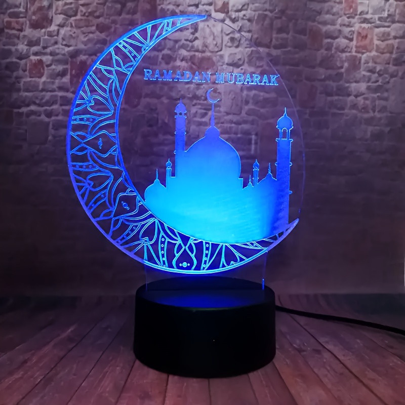 Jual Ramadan Mubarak LED Lamp Islam Blessing Best Wishes Greetings ...