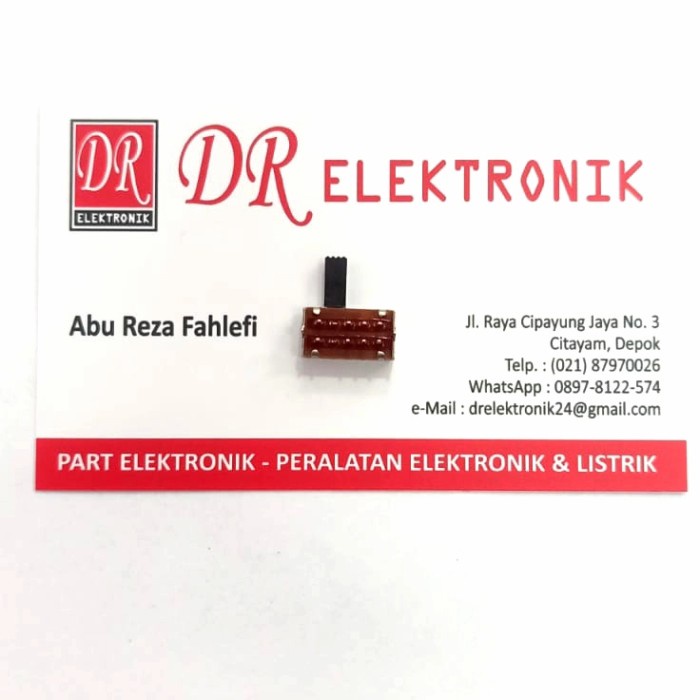 Jual Slide ON OFF Micro Saklar GESER switch mini 8 kaki pin Right Angle ...