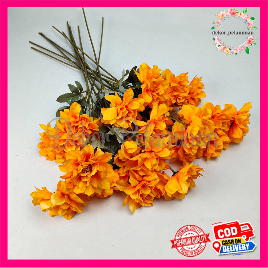 Jual Bunga Semanggi Sakura Tangkai Panjang 65cm Artificial Imitasi kain ...