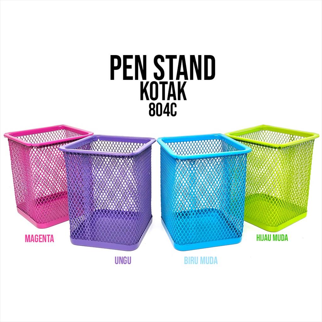 Jual Pen Stand 804 KOTAK /pen holder / tempat alat tulis | Shopee Indonesia