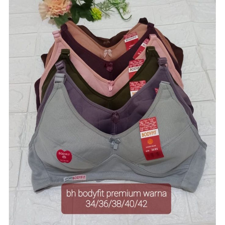 Jual Sport Bra BH Sport Bodyfit Katun Kait 2 SPORT BRA WANITA CEWEK REMAJA DEWASA TANPA KAWAT ...