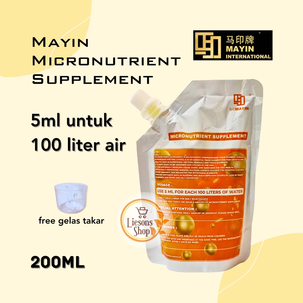 Jual Mayin Micronutrient Supplement - Fish Vitamin Suplemen Ikan Hias ...
