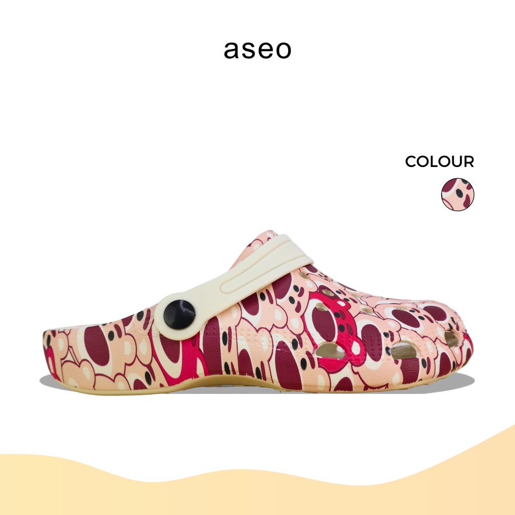 Jual Aseo Sandal Wanita Baim Clog Lotso Terbaru Slip on Kodok Import ...