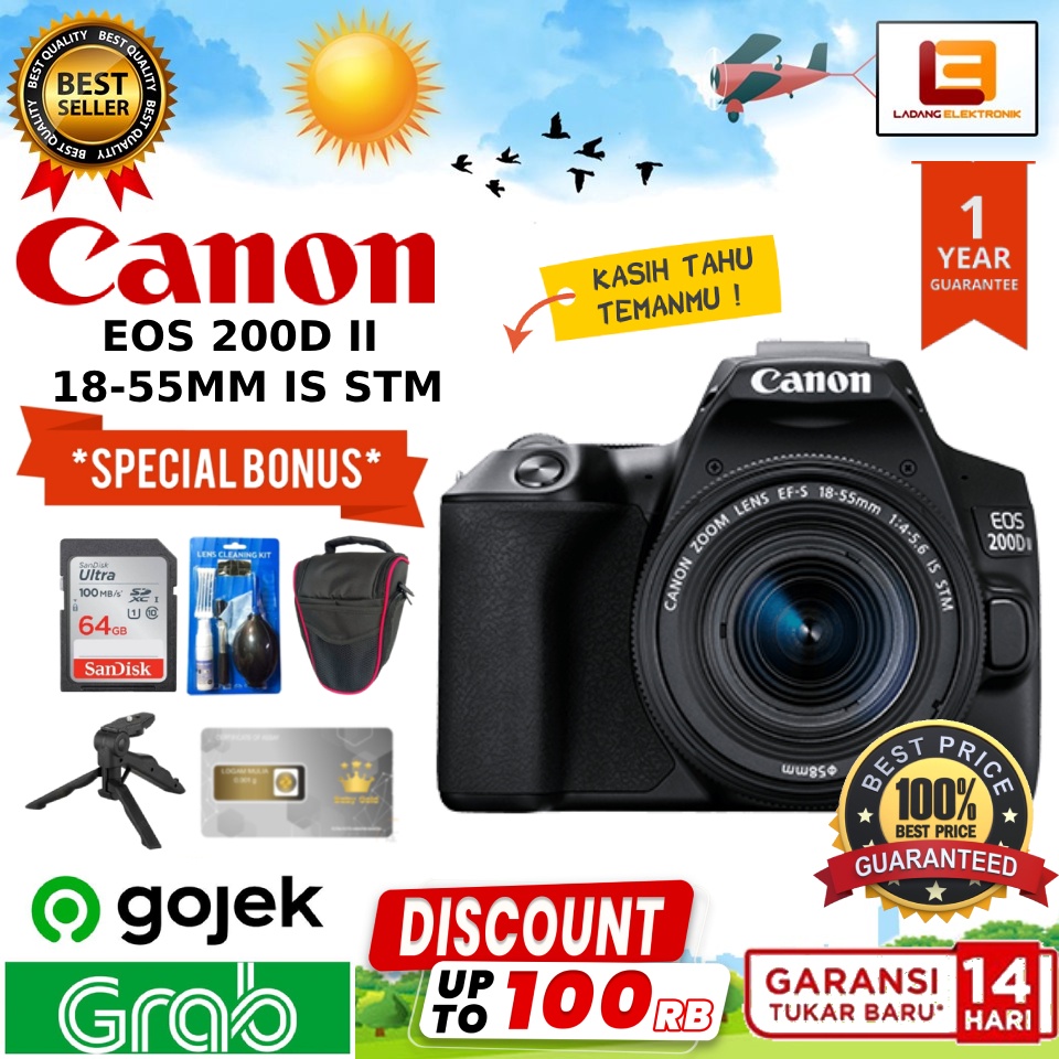 Jual CANON EOS 200D MARK II / CANON EOS 200D II / CANON 200D MARK II ...