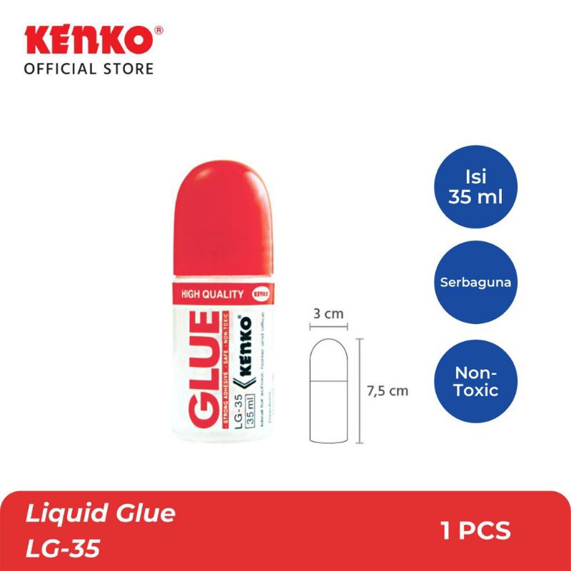 Jual Lem cair/Oglue cair kenko LG-35ml ( 1pak/12 pcs ) | Shopee Indonesia
