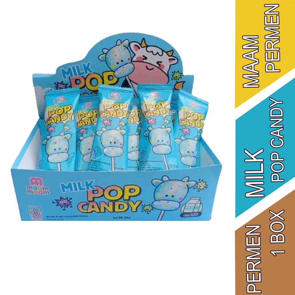 Jual Permen Susu & Cokelat - Maam Permen - Pop Candy Susu - 1Box Isi ...