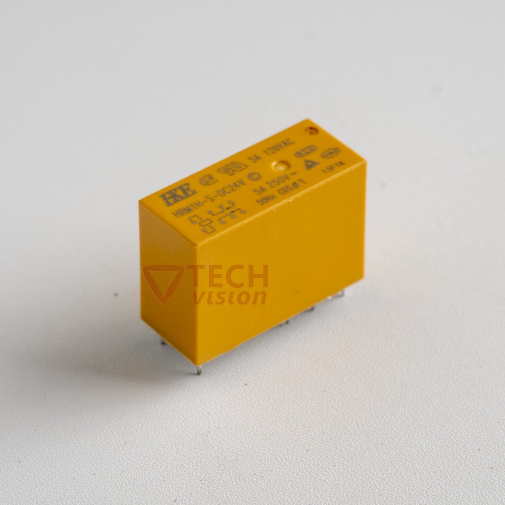 Jual Relay 24v HKE 8Pin 8 Pin Kaki 24VDC 24volt 24 Volt 5A Kuning Besar ...