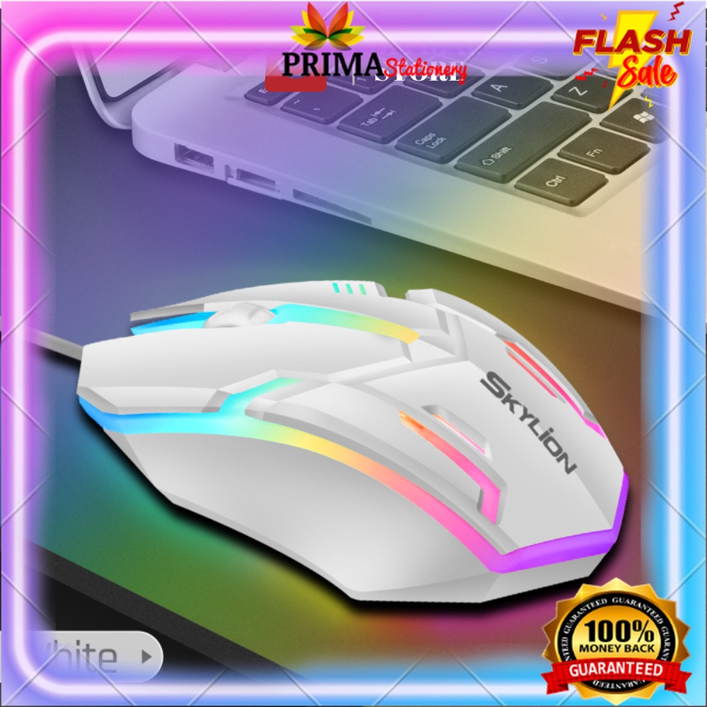 Jual Xiaomi Mouse murah gaming usb RGB kable Wired 3D optical-DPI1000 ...