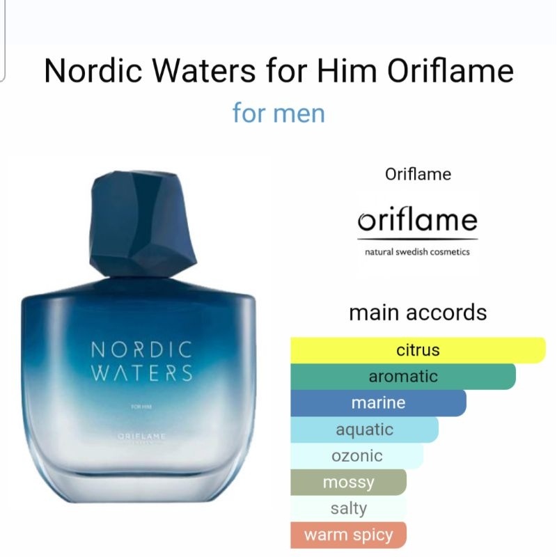 Jual Bdt.17 Nordic waters for him eau de parfum, Parfum Oriflame, parfum Original Oriflame ...