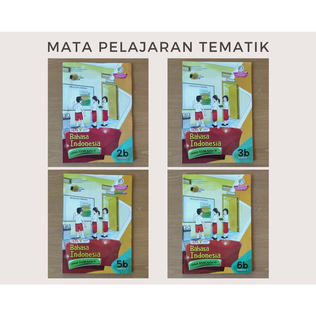 Jual Buku LKS Tematik Bahasa Indonesia SD MI Kelas 1 2 3 4 5 6 Semester Genap K13 | Shopee Indonesia