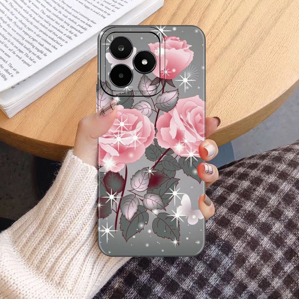 Jual Softcase HP Realme C53 Fashion Gambar Bunga Cantik Silikon ...
