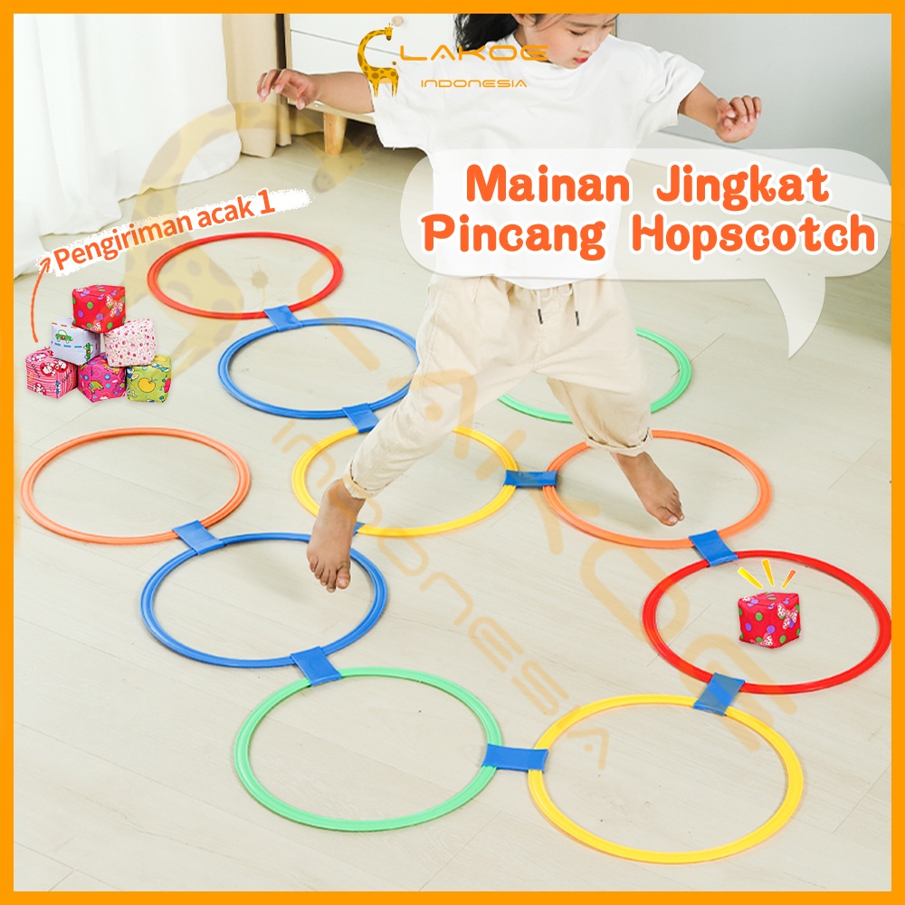Jual Lakoe 44/38/28cm Mainan Jingkat Pincang Hopscotch/Mainan Lompat ...