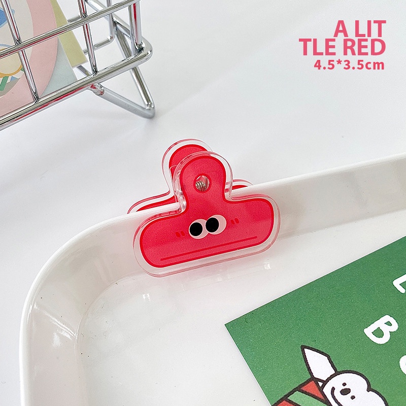 Jual Cute Ins Clip Test Paper Clip / Penjepit Kertas Plastik / Clip ...