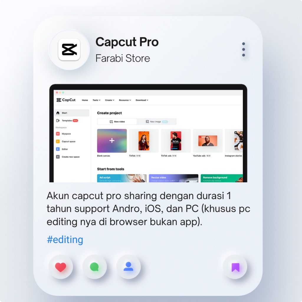 Jual CAPCUT PRO DURASI 1 TAHUN CAP CUT PRO | Shopee Indonesia