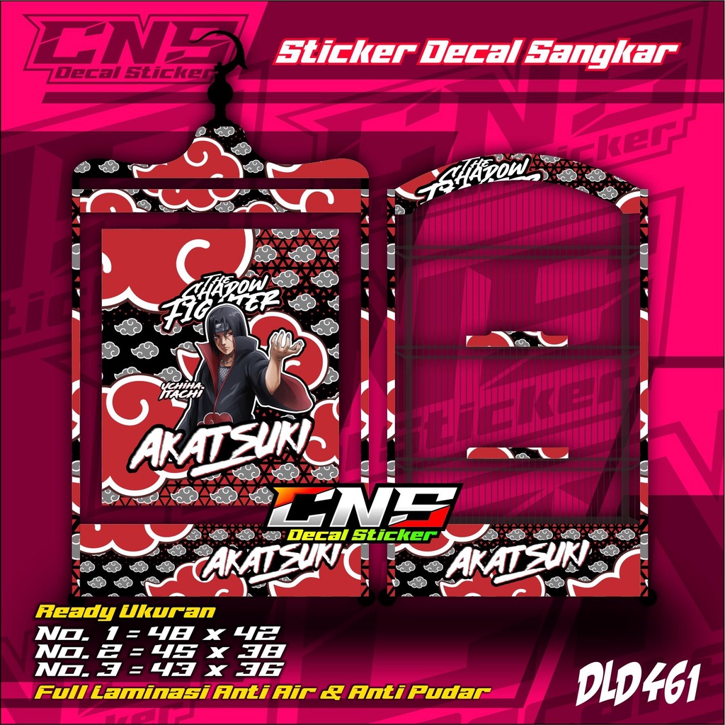 Jual Stiker Sangkar Kotak AKATSUKI High Quality Bisa REQUEST CUSTOM ...