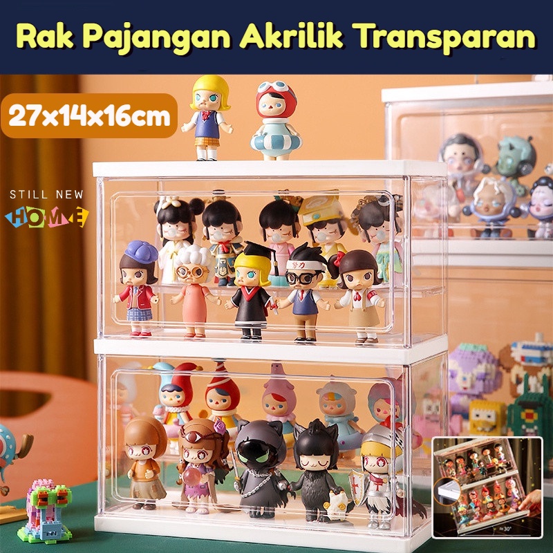 Jual Rak Pajangan Akrilik Transparan / Kotak display/ Box Mika Akrilik ...