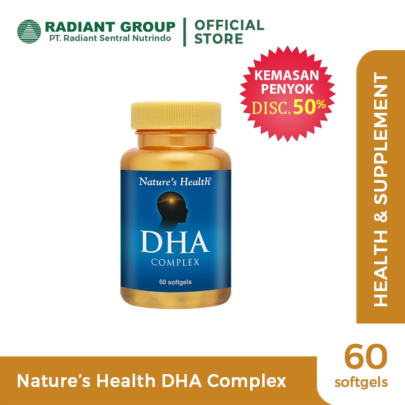 Jual Natures Health DHA Complex 300mg - 60 Softgels [Kemasan Penyok ...