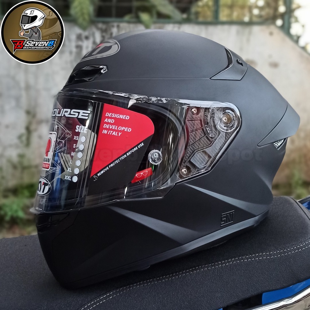 Jual HELM KYT TT COURSE TTC PLAIN MATT BLACK HITAM DOFF ORIGINAL SNI | Shopee Indonesia