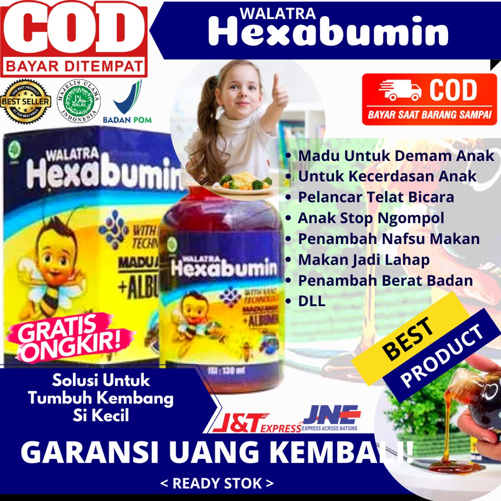 Jual Hexabumin Multivitamin 100% Asli Madu Untuk Anak Agar Tidak Mudah ...